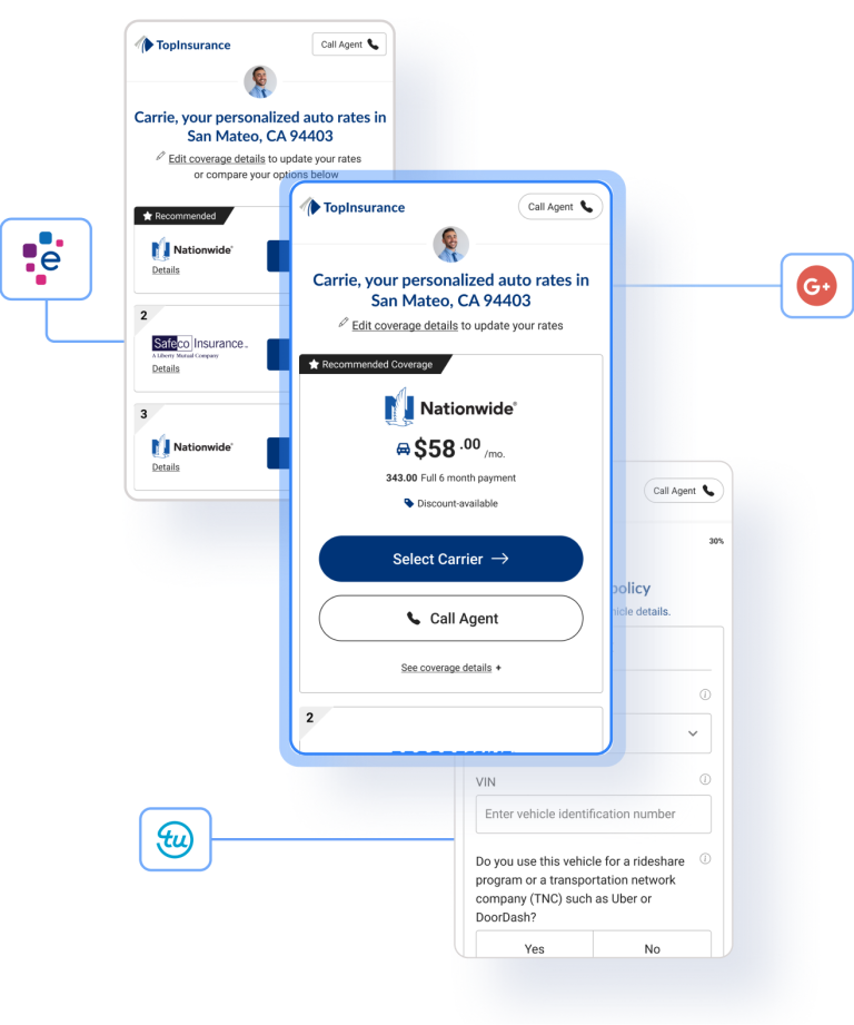 QuinStreet Rating Platform • Comparative Insurance Rater